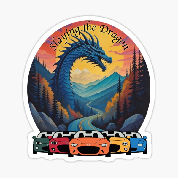 "Slaying The Dragon" Sticker for Sale by MyYata | Redbubble