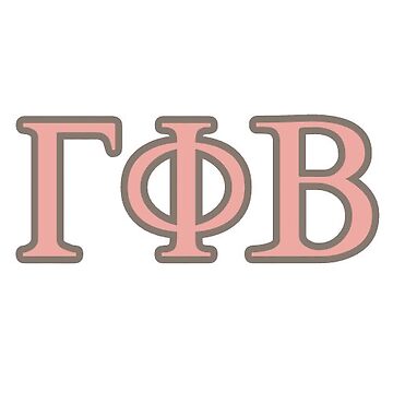"Gamma Phi Beta Greek Letters" Sticker for Sale by ella1505 | Redbubble