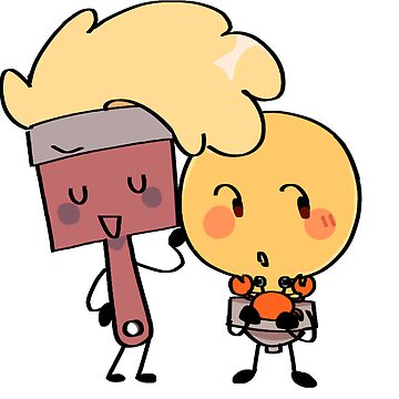 "Paintbrush and Lightbulb (Inanimate Insanity)" Sticker for Sale by ...