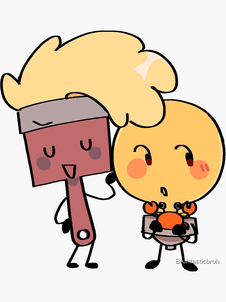 "Paintbrush and Lightbulb (Inanimate Insanity)" Sticker for Sale by ...