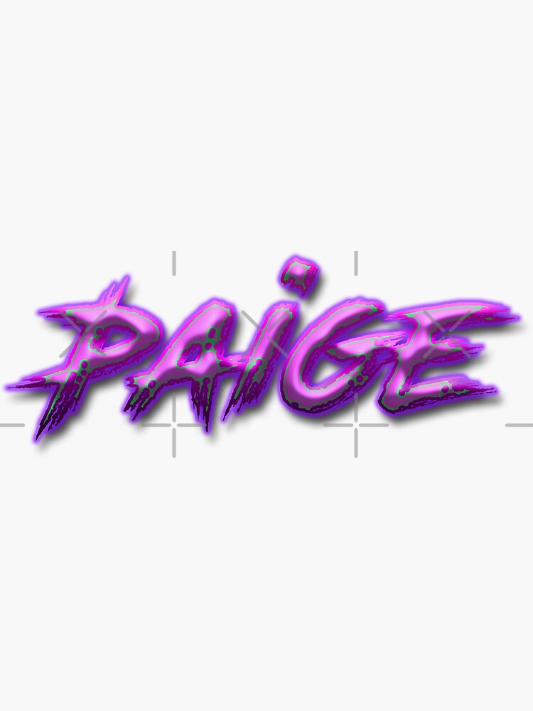 "PAIGE Logo!" Sticker for Sale by DeansDesigns87 | Redbubble