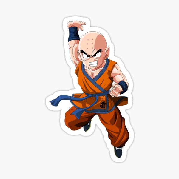 "Krillin - DBZ" Sticker by Lilzer99 | Redbubble