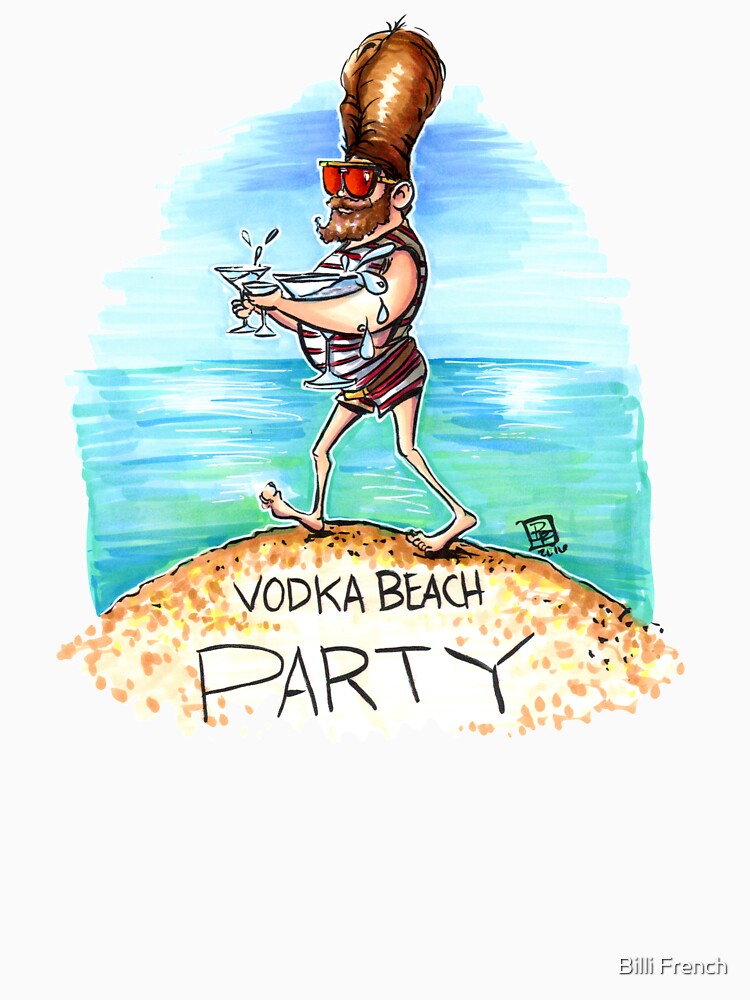 "Vodka Beach Party" T-shirt for Sale by obillwon | Redbubble | vodka ...