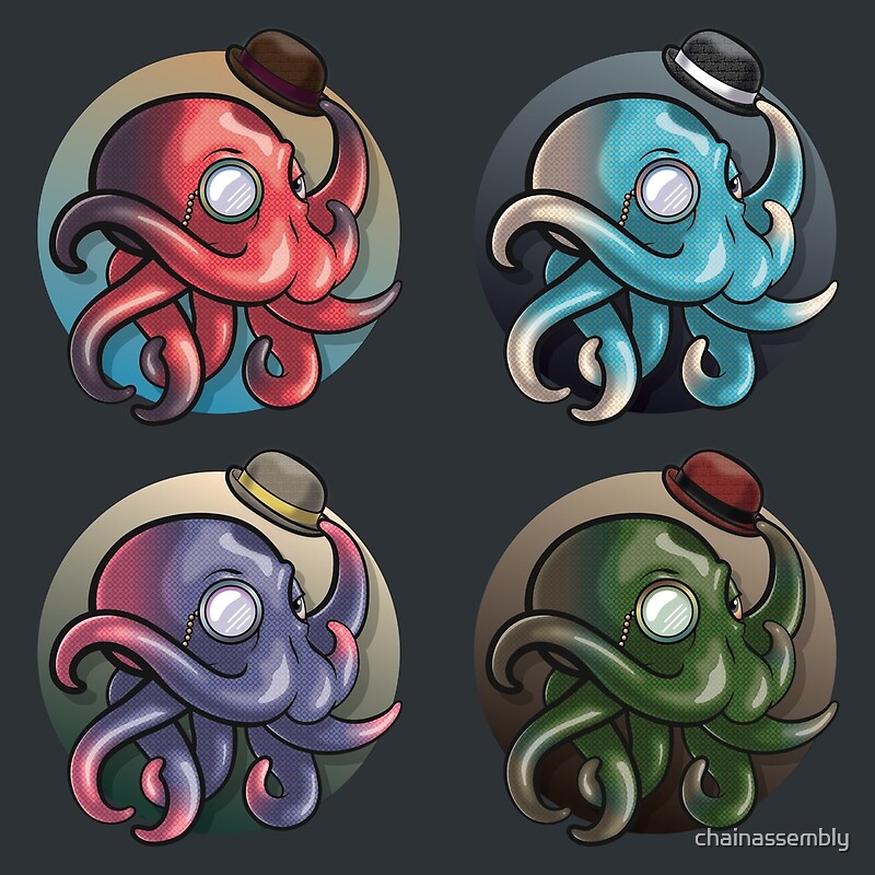 "Fancy Dapper and Classy Mr Octopus and his three variable friends" by ...