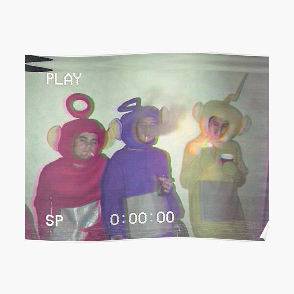 Póster «Teletubbies fumando VHS» de Nigglas | Redbubble