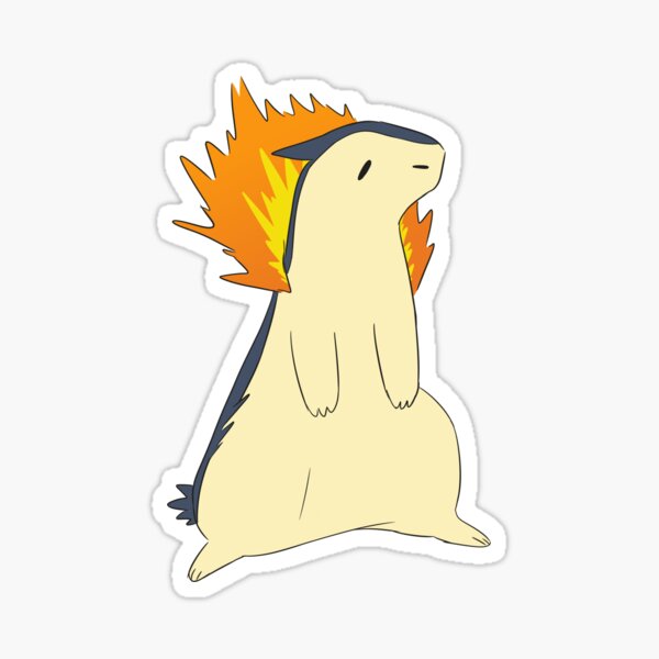 "scribble typhlosion" Sticker for Sale by HalfSweetArt | Redbubble