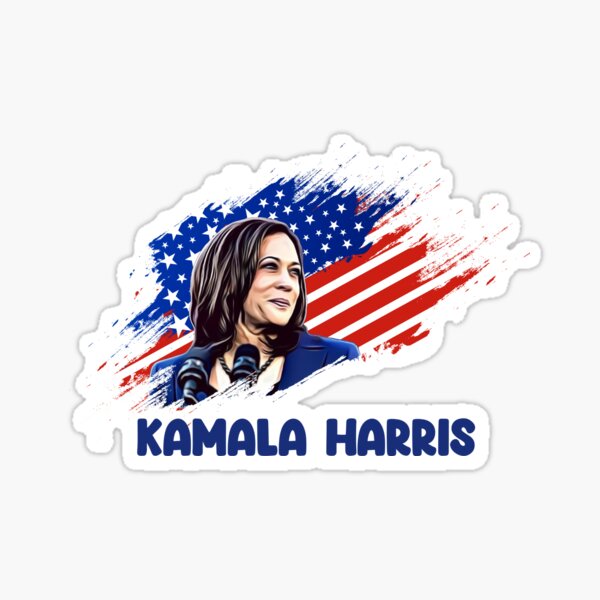 "Kamala Harris for president" Sticker for Sale by guruprinters | Redbubble