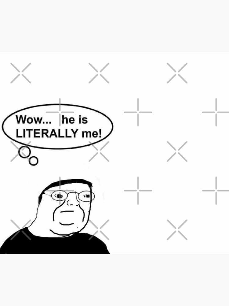 "Wow... he is LITERALLY me! Meme" Sticker for Sale by ThatMemeDude ...