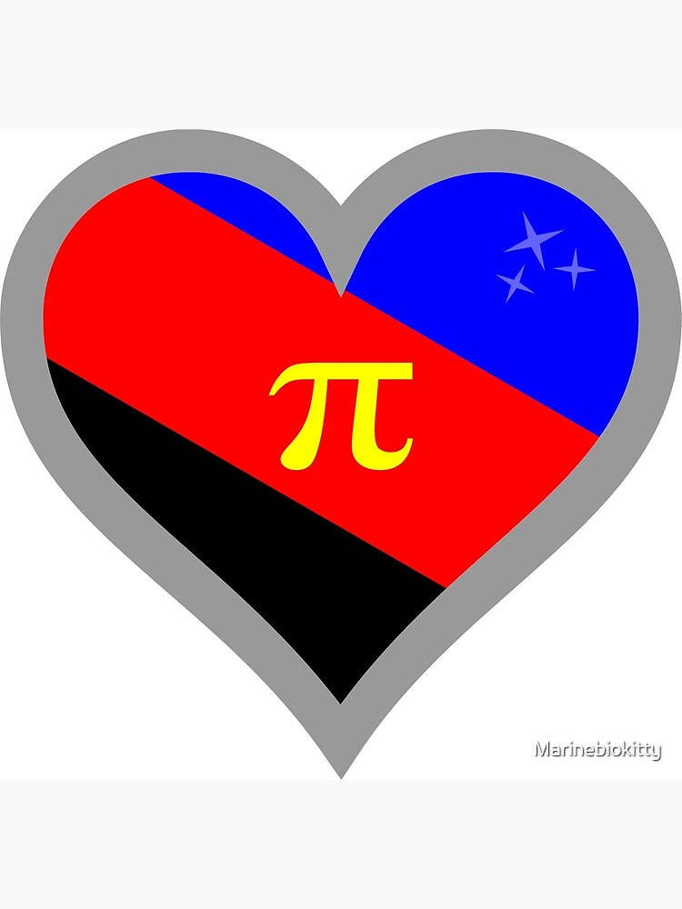 "Poly Pride Heart" Poster for Sale by Marinebiokitty | Redbubble