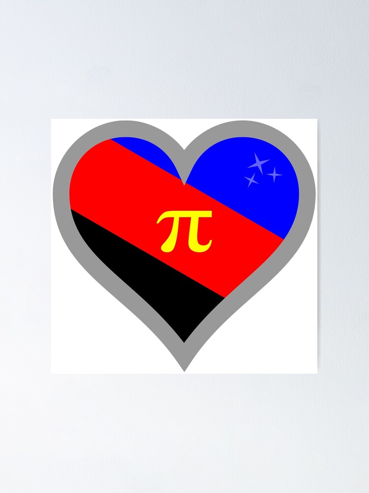 "Poly Pride Heart" Poster for Sale by Marinebiokitty | Redbubble