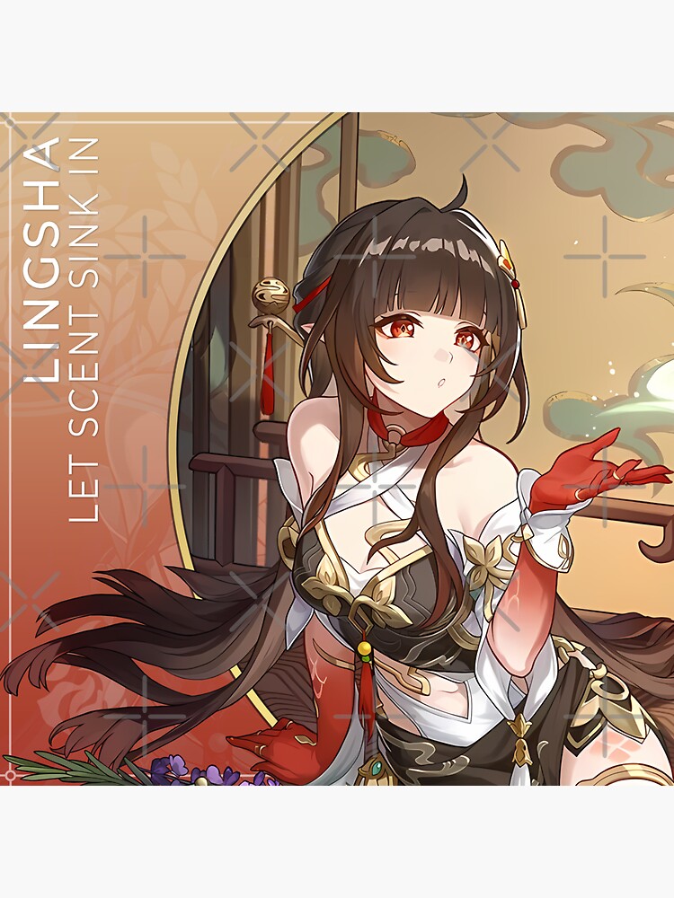 "Lingsha Honkai Star Rail" Sticker for Sale by dudu-inpajamas | Redbubble