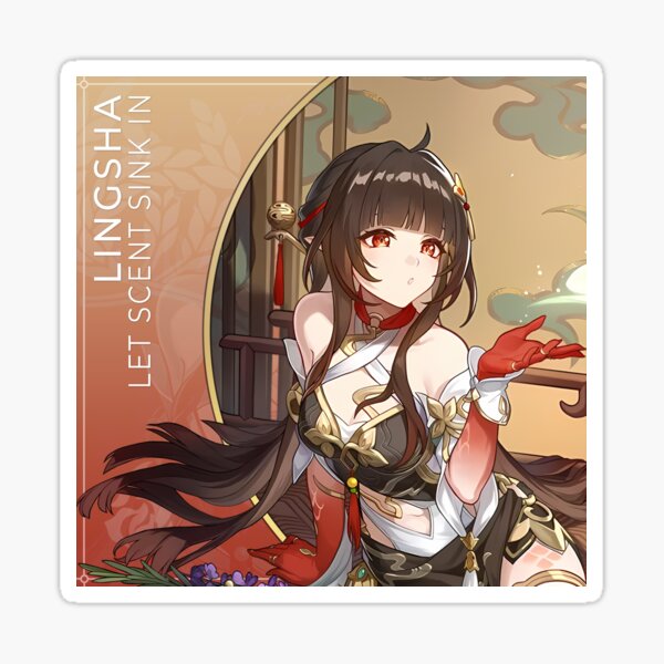 "Lingsha Honkai Star Rail" Sticker for Sale by dudu-inpajamas | Redbubble