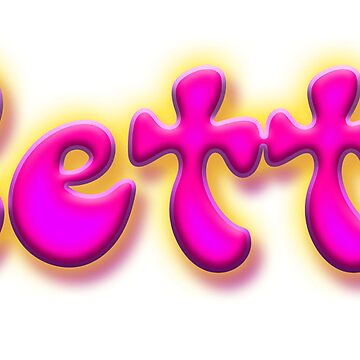 "BETTY Logo!" Sticker for Sale by DeansDesigns87 | Redbubble