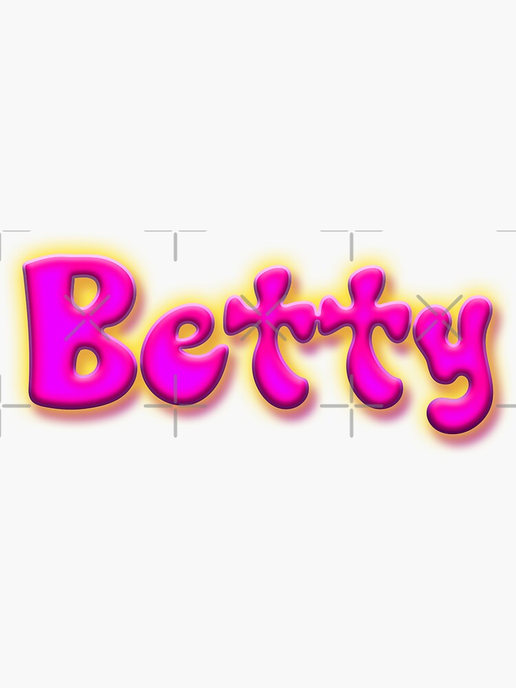 "BETTY Logo!" Sticker for Sale by DeansDesigns87 | Redbubble