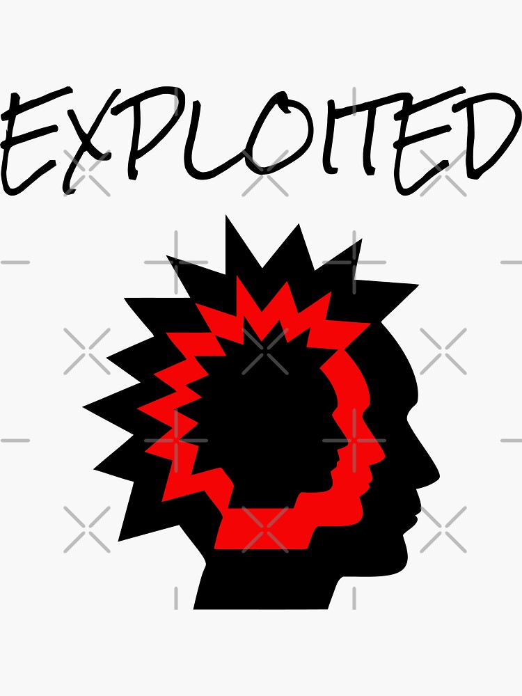 "Exploited / Punk" Sticker by Z00l | Redbubble