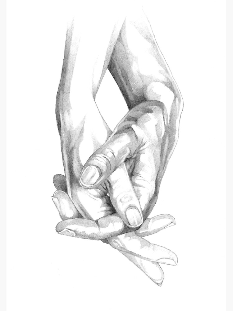 Hand Sketch Holding Pencil