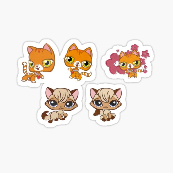 "LPS Cats" Sticker for Sale by TheBiggestRat | Redbubble