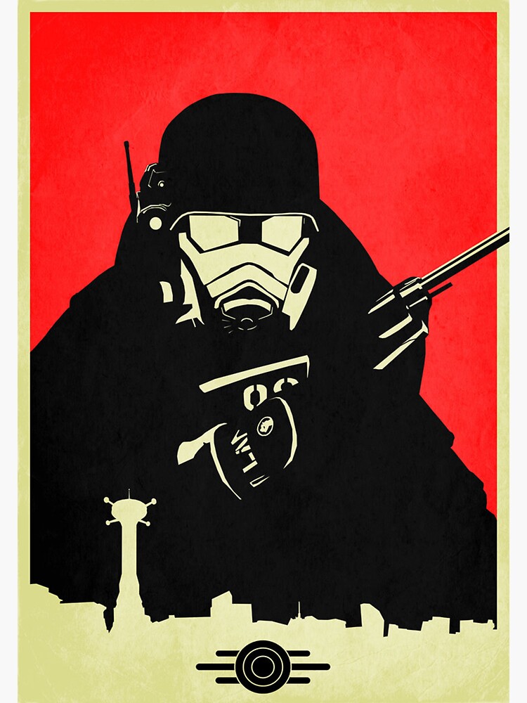 "Fallout NCR Ranger Contrast Fan Art Poster" Sticker for Sale by ...