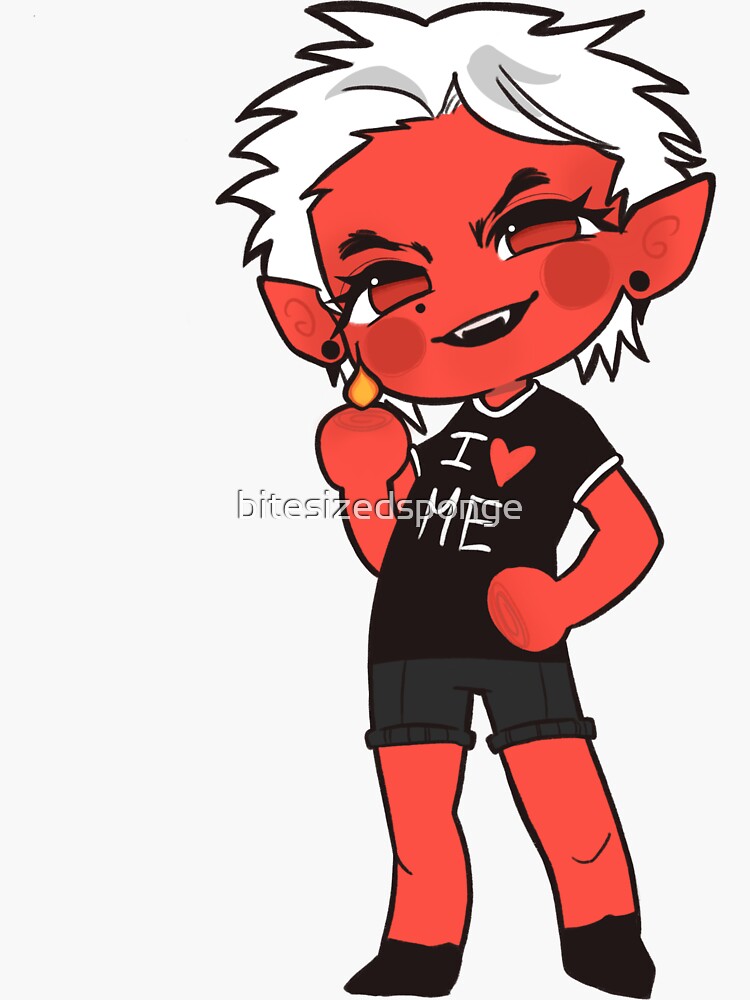 "Danek Chibi Sticker " Sticker for Sale by bitesizedsponge | Redbubble