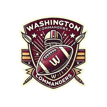 "Washington Commanders Shield" Sticker for Sale by pixelpulsenyc ...
