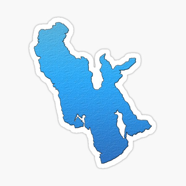 "Great Salt Lake in Utah Outline" Sticker for Sale by gorff | Redbubble