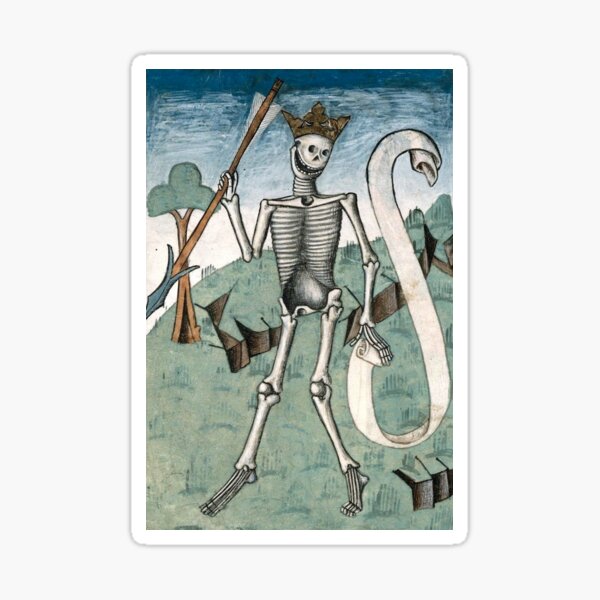 "Grotesque Death" Sticker for Sale by YaelleDark | Redbubble