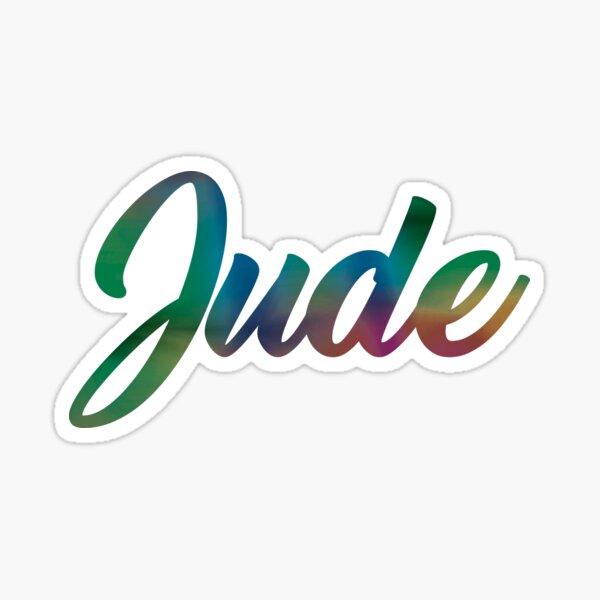"Jude" Sticker for Sale by xRadicalRainbow | Redbubble