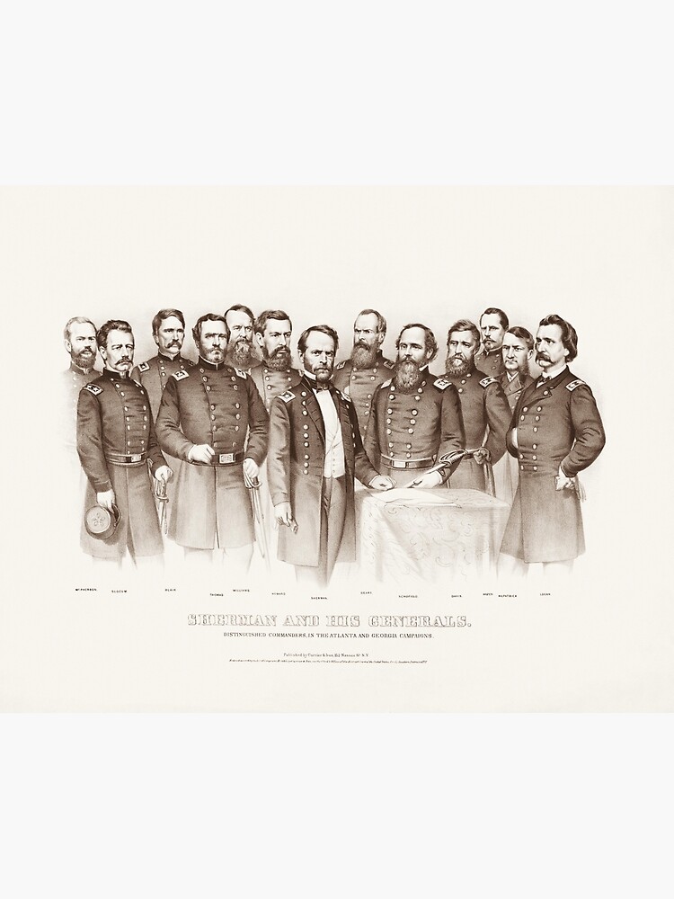 "William Sherman and His Generals - Atlanta Campaign" Poster by ...