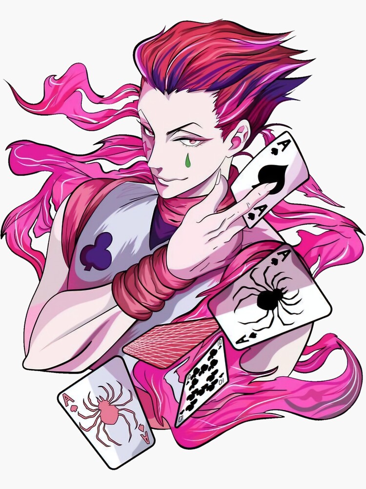 "Hisoka" Sticker for Sale by NAZHASHP | Redbubble