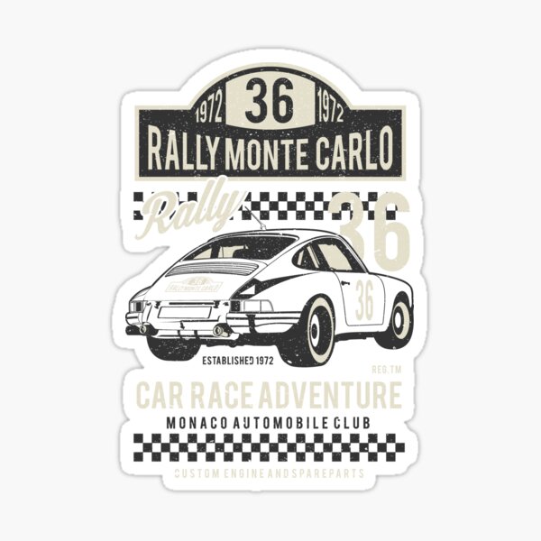 Monte Carlo Rally Stickers | Redbubble