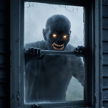 "The Night Stalker: Terror Through the Window" Sticker by Sartawsky ...