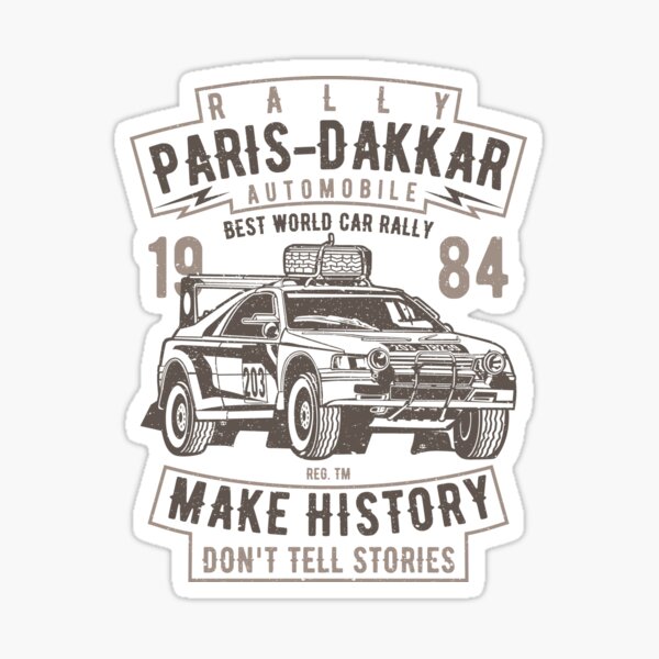 Sticker: Rally Paris Dakar | Redbubble