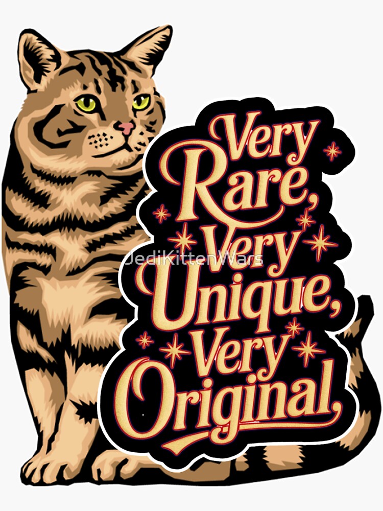 "Very Demure Cat Parody" Sticker for Sale by JediKittenWars | Redbubble