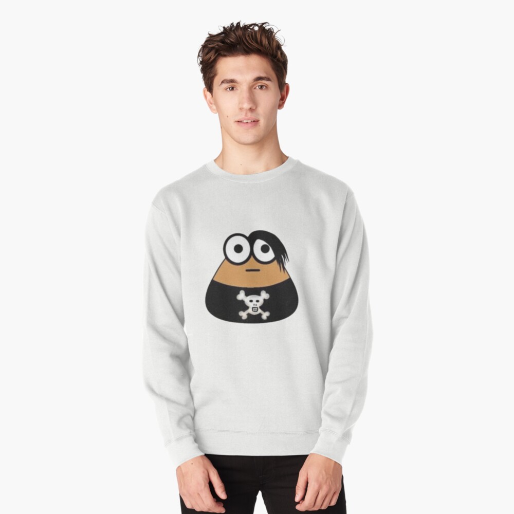 "Emo Goth Pou Meme Brown Alien Baby Mobile Pet" Sticker for Sale by ...