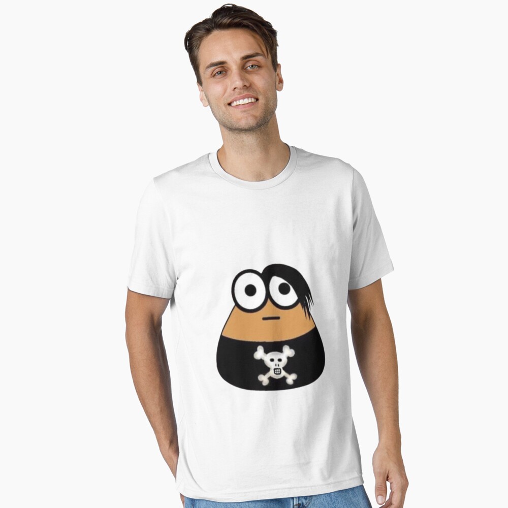 "Emo Goth Pou Meme Brown Alien Baby Mobile Pet" Sticker for Sale by ...