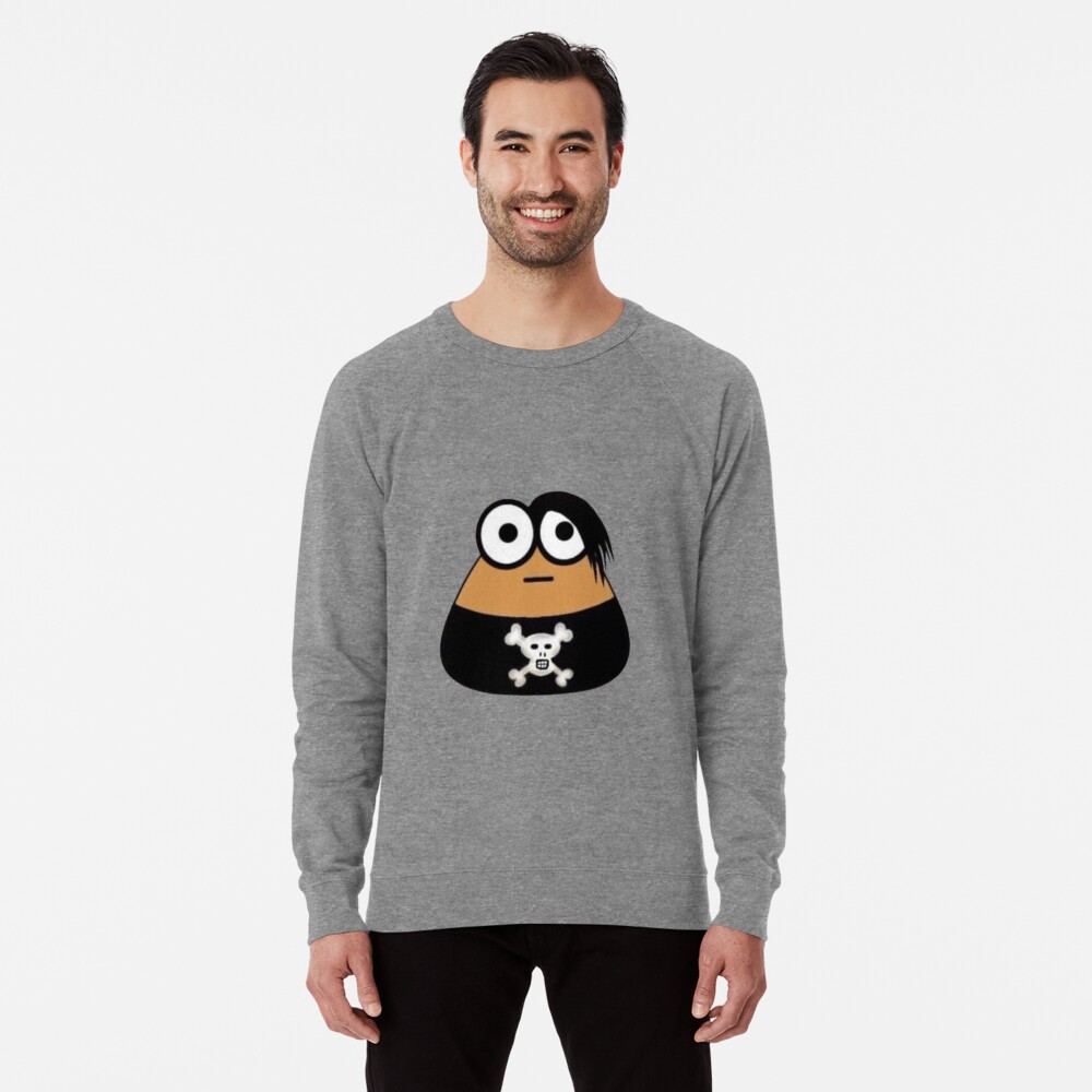 "Emo Goth Pou Meme Brown Alien Baby Mobile Pet" Sticker for Sale by ...