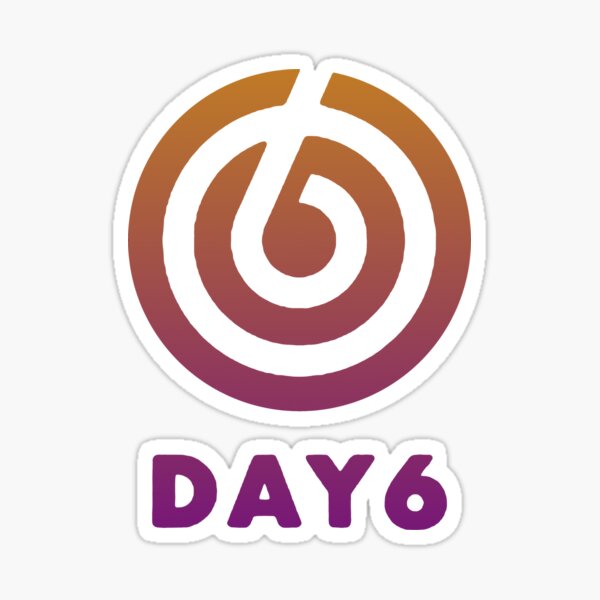 "Coloured DAY6 logo" Sticker for Sale by Roddel | Redbubble