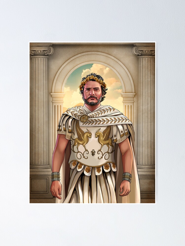 "PEDRO PASCAL GENERAL MARCUS ACACIUS GLADIATOR 2 GLADIATOR 2" Poster by PedroVerseStore | Redbubble