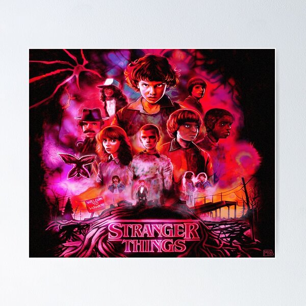 "Stranger Things Eleven and Multi Style Characters" Poster for Sale by ...