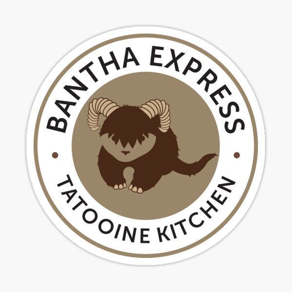 "Bantha Express" Sticker for Sale by BadMotivators | Redbubble