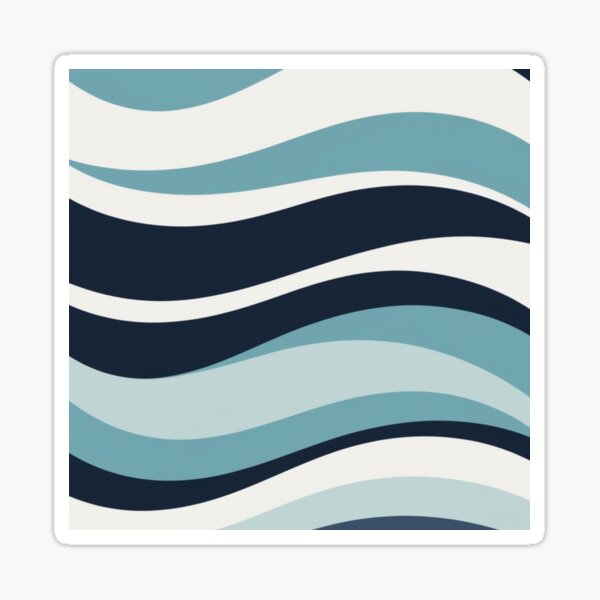 "Tides of Tranquility Ocean-Inspired Art" Sticker for Sale by ...