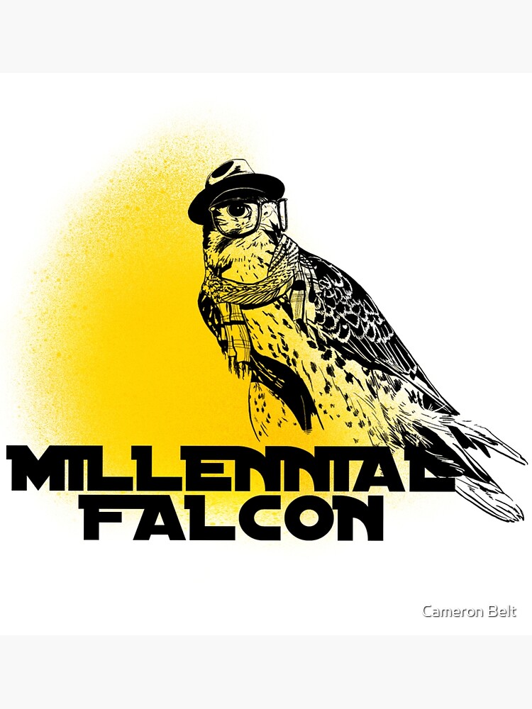 Millennial Falcon Poster For Sale By Solarflarepro Redbubble