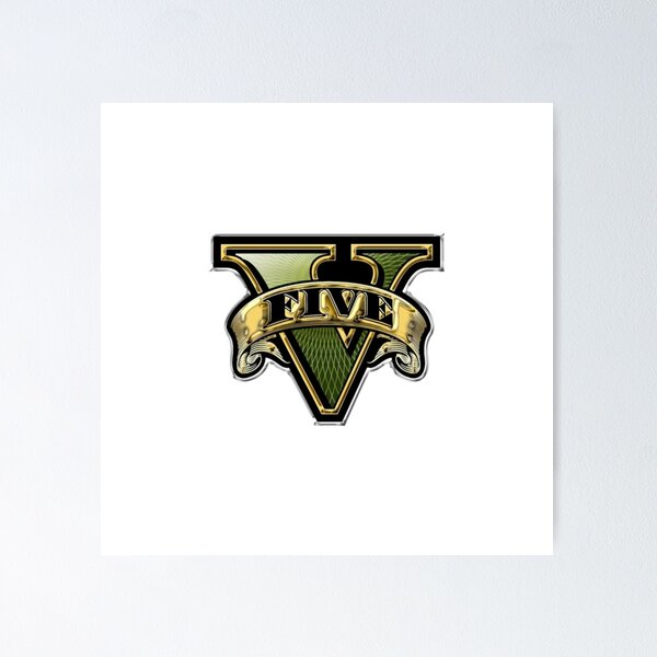 "Iconic GTA V Logo - Bold & Stylish Gamer Art" Poster for Sale by ...