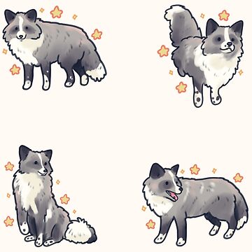 "Marble fox pack " Sticker for Sale by Artofmayara | Redbubble