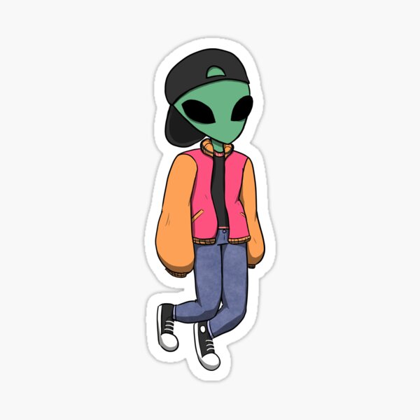 "float my little alien" Sticker for Sale by Sandelion | Redbubble