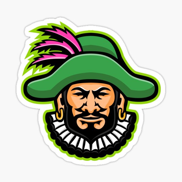 "Minstrel Mascot" Sticker for Sale by patrimonio | Redbubble