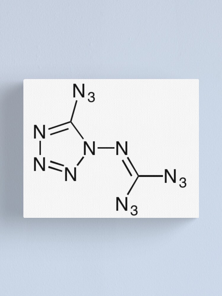 "Azidoazide Azide C2N14" Canvas Print for Sale by Zeeph | Redbubble