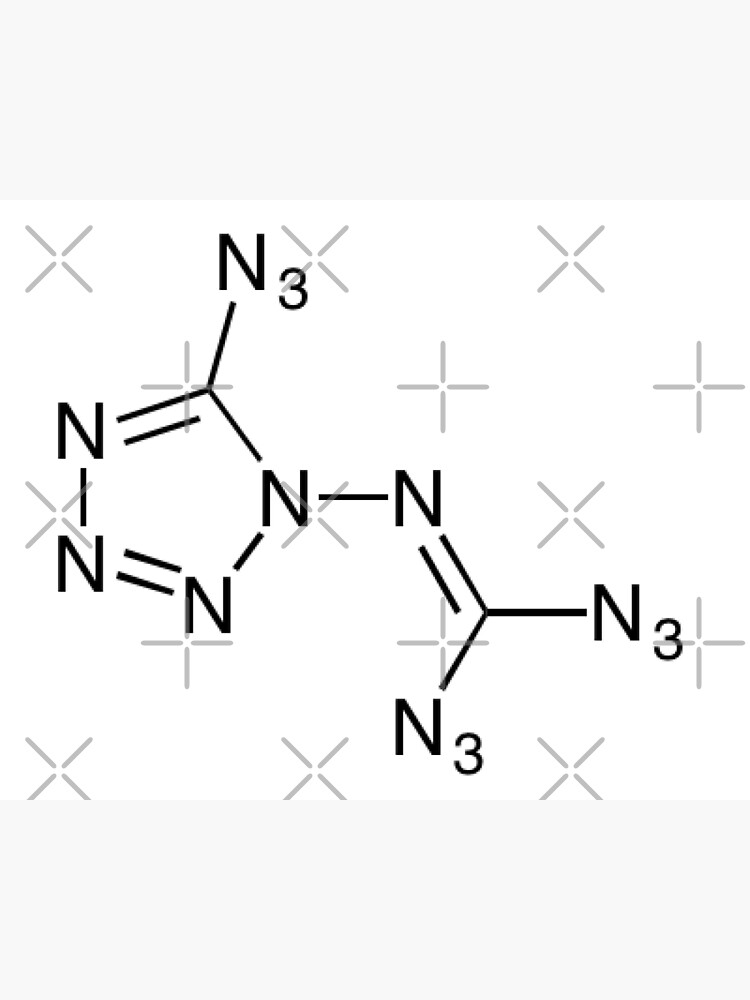 "Azidoazide Azide C2N14" Canvas Print for Sale by Zeeph | Redbubble