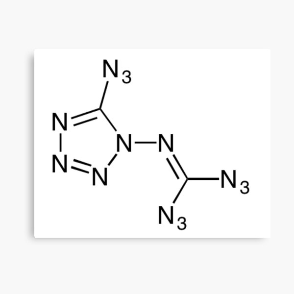 "Azidoazide Azide C2N14" Canvas Print for Sale by Zeeph | Redbubble