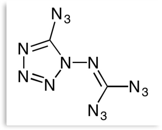 "Azidoazide Azide C2N14" Canvas Print by Zeeph | Redbubble